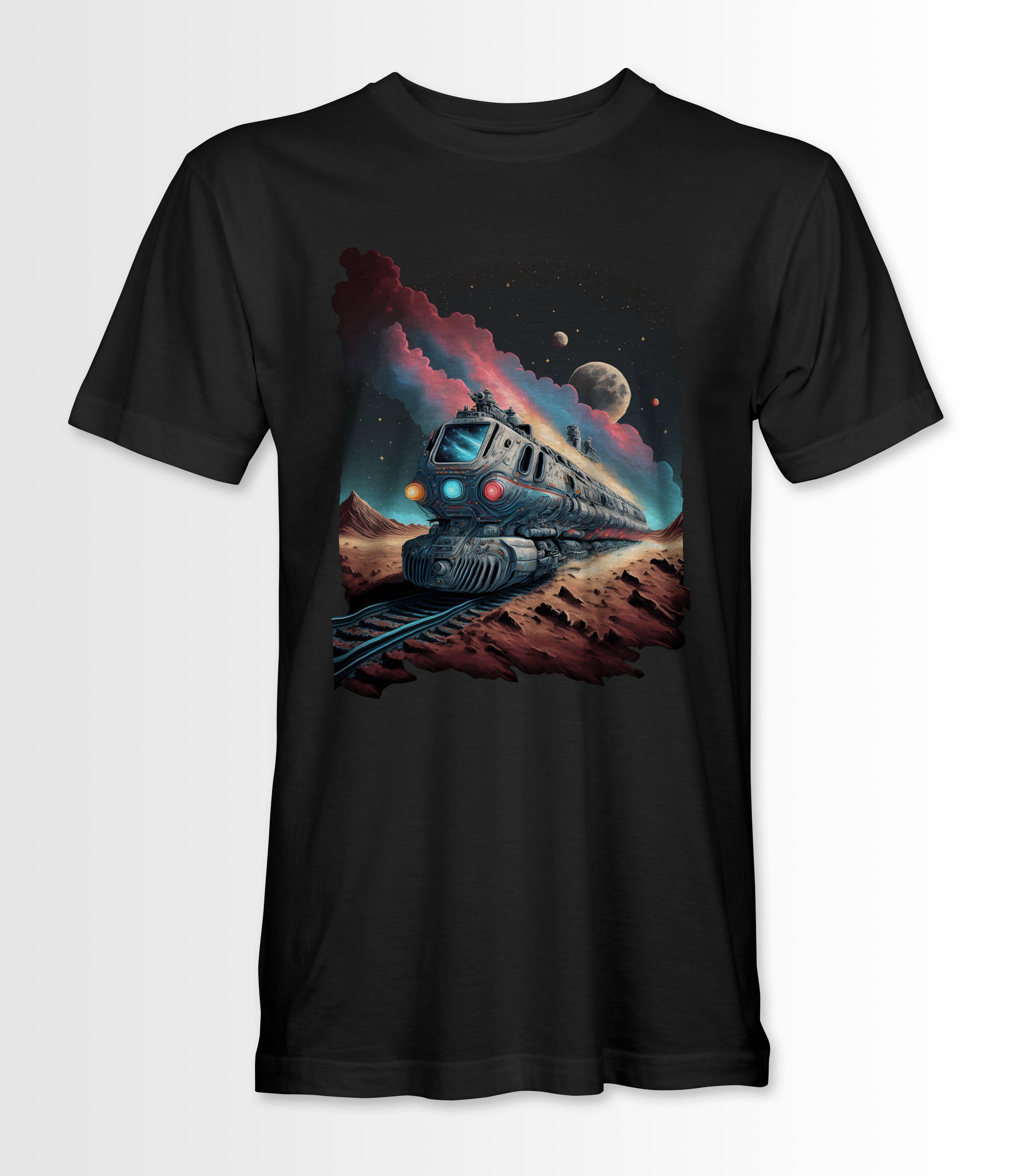 Futuristic Space Train Men's T-Shirt – Foxtrot Uniform